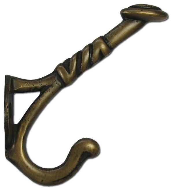 Fancy Double Hook - Traditional - Wall Hooks - by Handcrafted Hardware ...