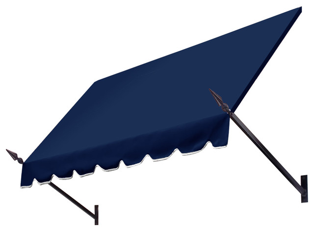 Awntech 4' New Orleans Acrylic Fabric Fixed Awning, 36" x 24 ...