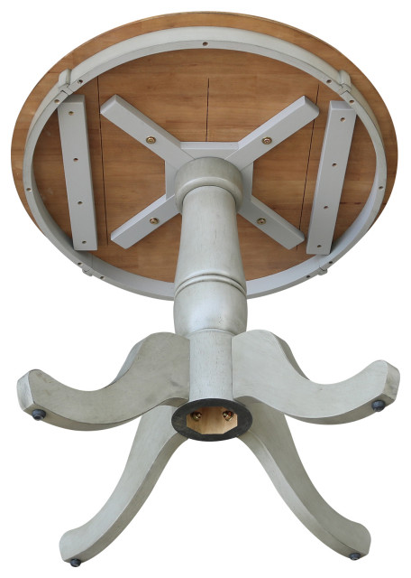 Round Top Pedestal Table, 30 Inch Round - French Country - Dining ...
