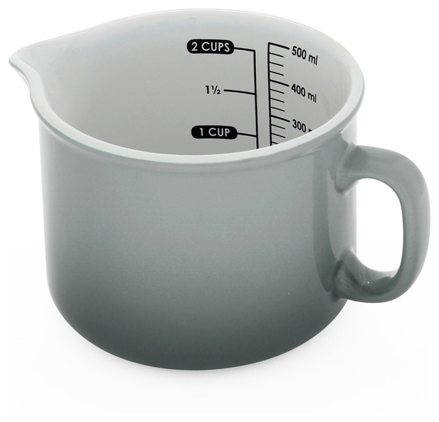 Chantal Fade Grey Ceramic 2 Cup Measuring Jug - Contemporary ...