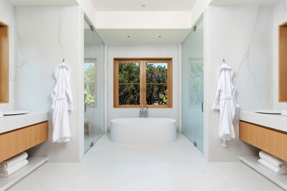 PL233 (Atherton) - Modern - Bathroom - San Francisco - by Serra Tile ...