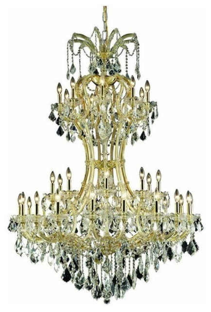 Elegant Lighting Maria Theresa 26" 9 Light Royal Crystal Chandelier, 46 ...