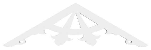 48"Wx8"Hx1"P, 4/12 Pitch Bordeaux Architectural Grade PVC Gable ...