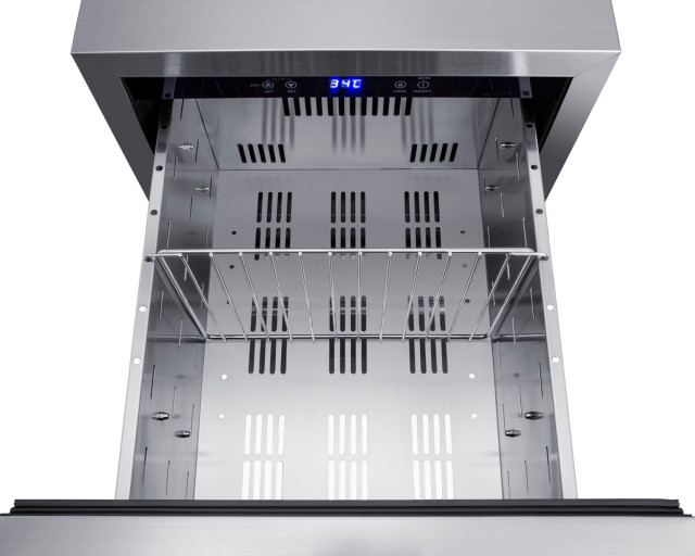 Summit ADRD18H34 18"W 3.4 Cu. Ft. Refrigerator Drawer - Contemporary ...