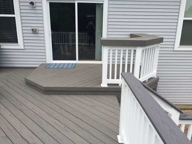 Elevated Timber Tech Deck in Winfield, IL - Traditional - Chicago - by ...