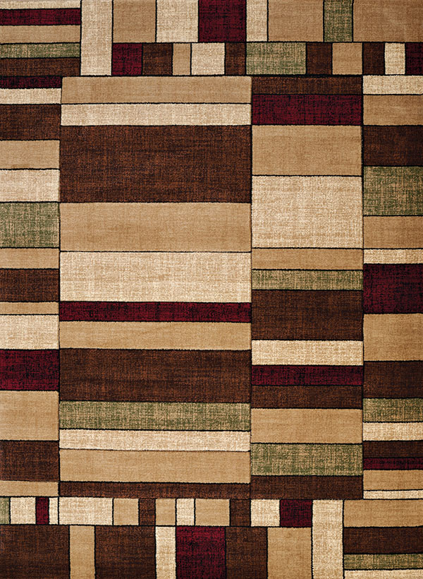 United Weavers Contours Echelon Multi Area Rug 5'3x7'6 - Rustic - Area ...