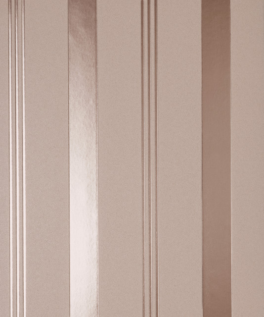 Collin Pink Bexley Stripe Wallpaper, Bolt - Contemporary - Wallpaper ...