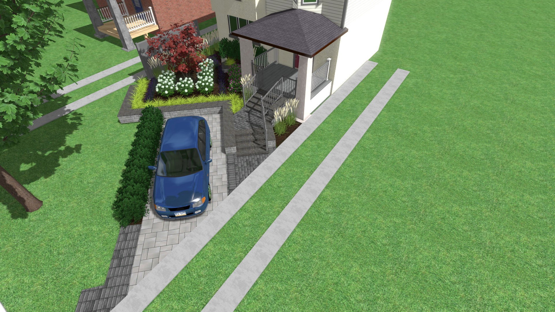 Beaches Diagonal Parking Pad