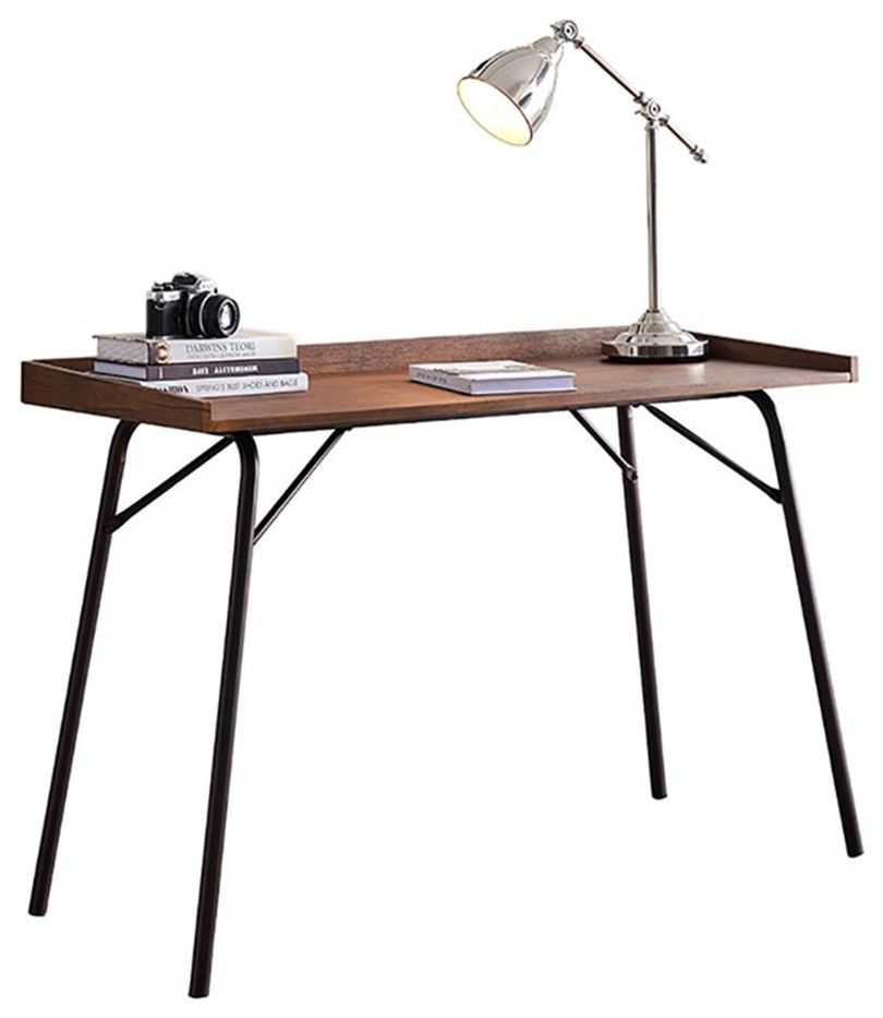 IN Room Furniture Designs Contemporary MDF Wood and Metal Desk in ...