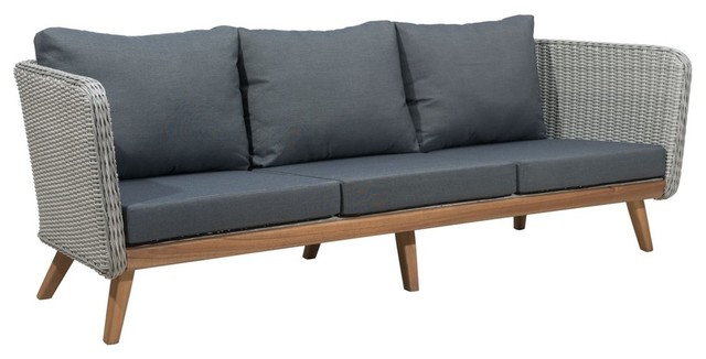 Zuo Modern Grace Bay Sofa Natural&gray - Tropical - Outdoor Sofas - by Buildcom | Houzz