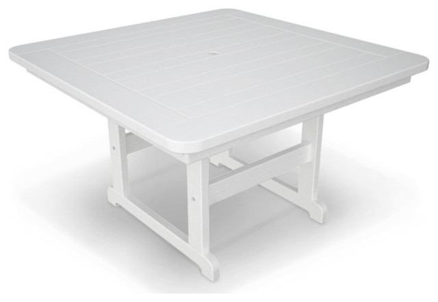 Polywood Park 48" Square Table - Beach Style - Outdoor Dining Tables ...