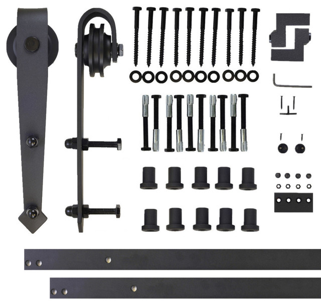 Vancleef Hardware Sliding Barn Door Hardware for Single Door, Arrow ...