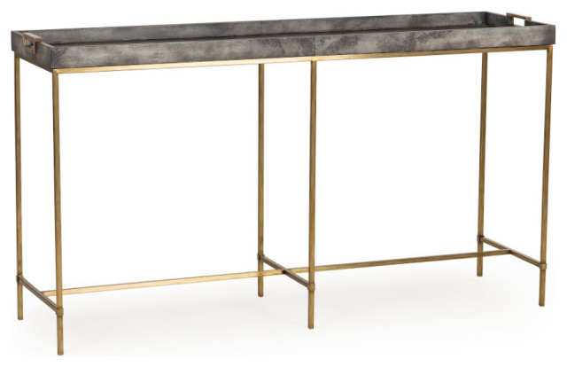Charcoal Tray Top Console Table | Andrew Martin Edith - Contemporary ...