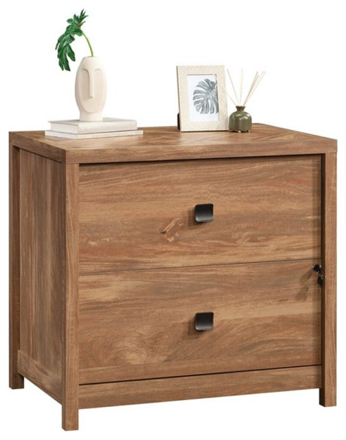 Pemberly Row Engineered Wood Filing Cabinet in Sindoori Mango/Brown ...