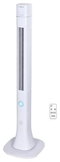Optimus White 48 Inch Pedestal Tower Fan With Remote - Electric Fans ...