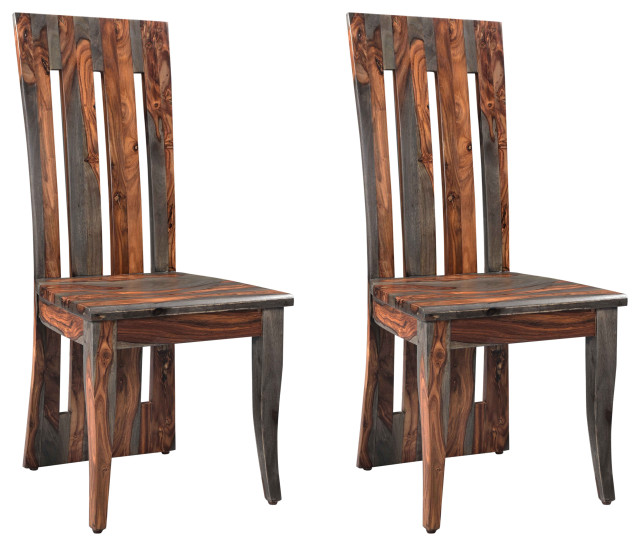 Sierra Brown Sierra Dining Chairs, Set of 2 - Transitional - Dining ...