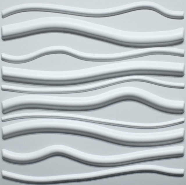White Waves 3D Wall Panels - Contemporary - Wall Panels - by Dundee ...
