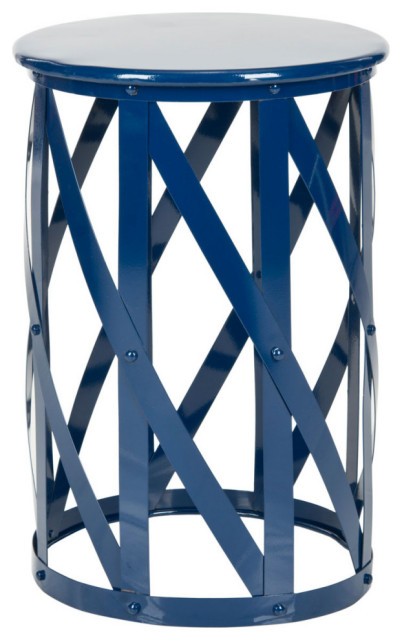 Travis Accent Table Navy - Contemporary - Side Tables And End Tables ...