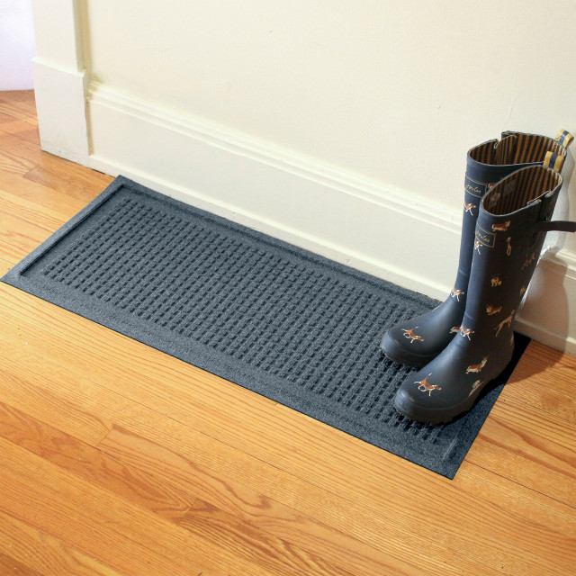 Aqua Shield Squares 15"x36" Boot Tray, Bluestone, 15x36 - Transitional ...
