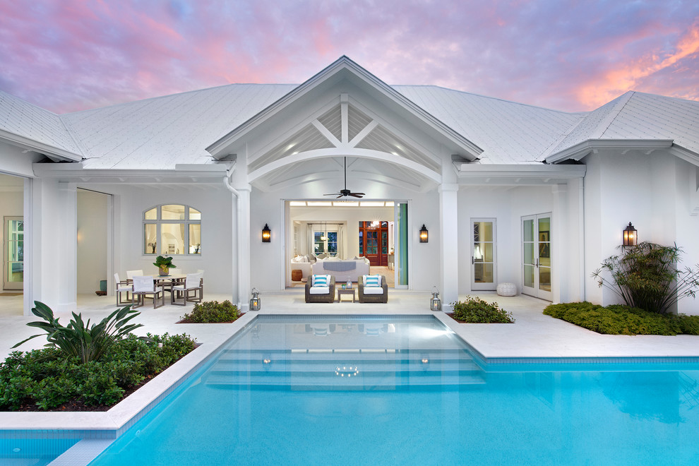 Old-Florida Modern - Beach Style - Exterior - Miami - by Herscoe Hajjar ...