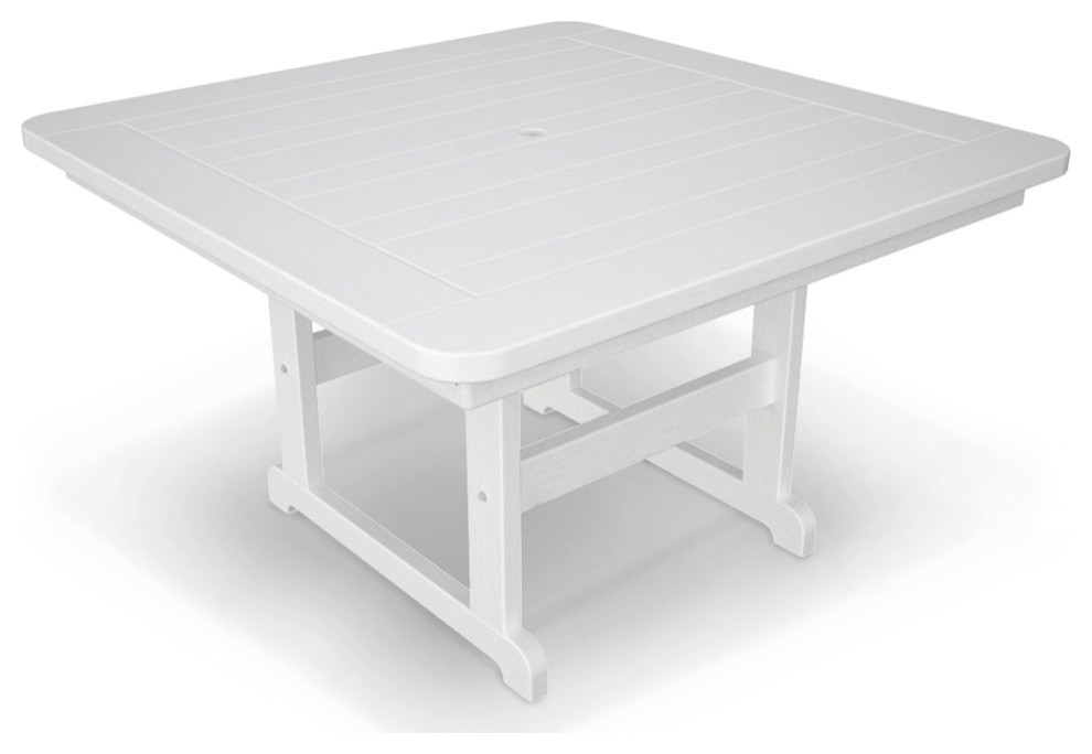 Polywood Park 48" Square Table - Beach Style - Outdoor Dining Tables ...