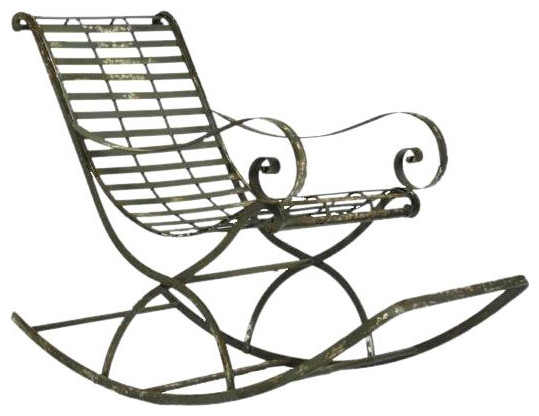 Elegant Iron Rocking Chair in Ebony - Industrial - Rocking Chairs - by ...