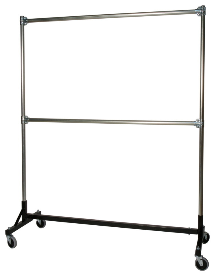 H-Rack - Heavy Duty Double Rail w/ 72" Uprights Black - Modern ...