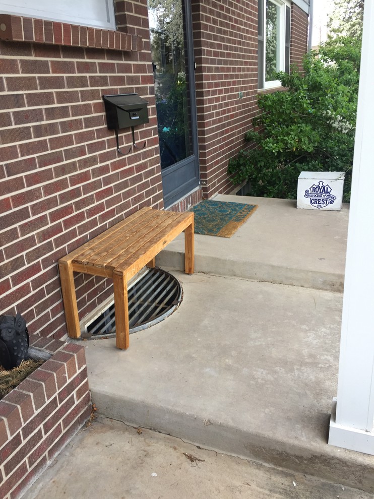 Window well on front porch