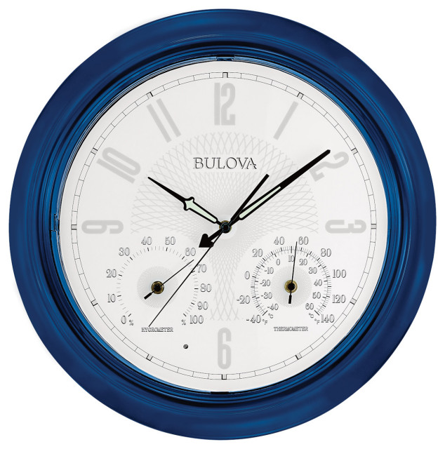 Tiverton Illuminated Indoor/Outdoor Wall Clock - Contemporary - Outdoor ...