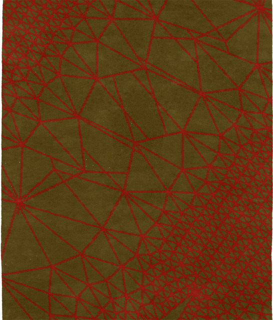 Radiant Forest Wool Signature Rug, 8' Round - Contemporary - Area Rugs ...