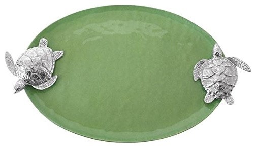 Sea Turtle Handled Serving Tray - Beach Style - Serving Trays - by ...
