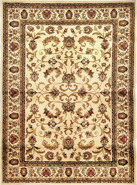 Home Dynamix Royalty Elati Runner Area Rug 1'9"x7'2", Border Ivory, 1'9 ...