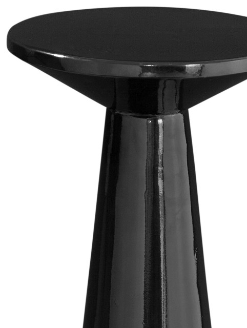 Polished Black Yorick Scatter Table Modern Design - Industrial - Side ...
