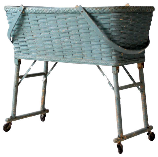 Consigned, Antique Basket with Legs - Farmhouse - Baskets - by 86 ...