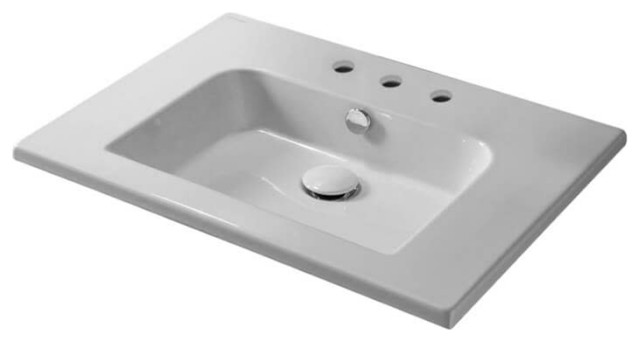 Nameeks Scarabeo 5210-Three Hole Etra 24-3/16" Rectangular ...