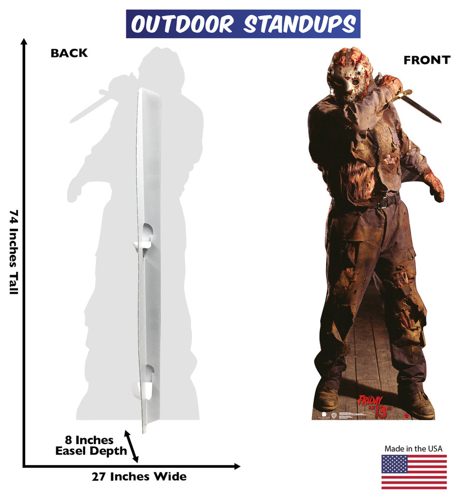 Jason Voorhees, Outdoor 74"x27" - Modern - Outdoor Holiday Decorations ...