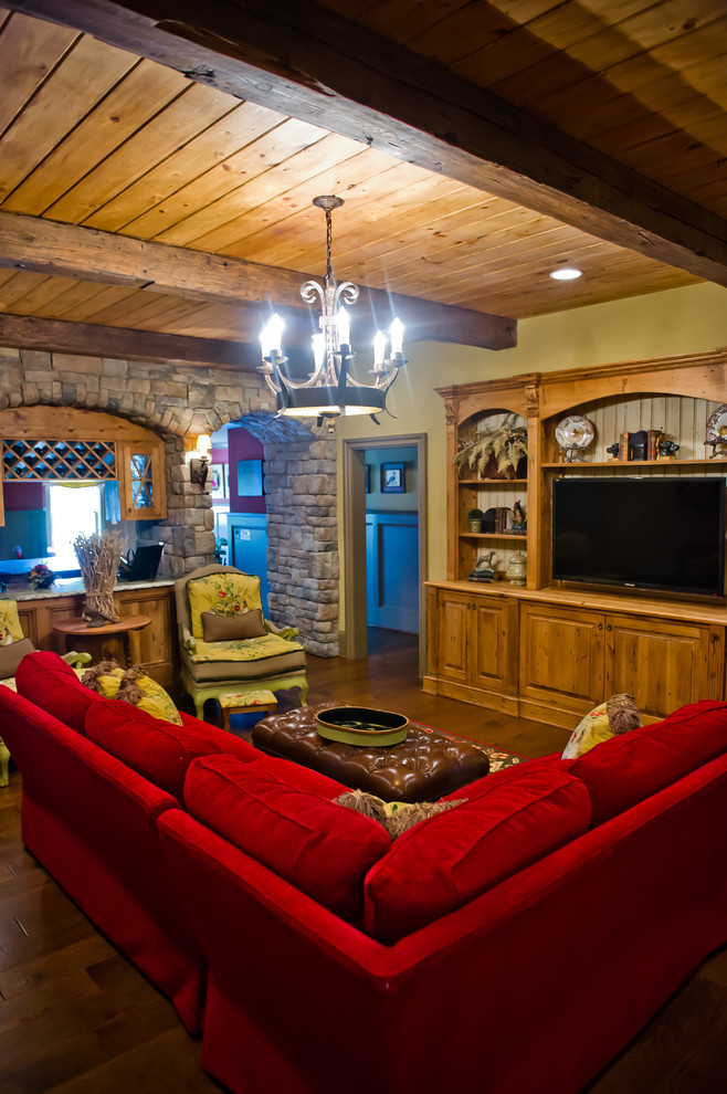 Hunting Lodge Basement - Rustic - Basement - Atlanta - by Ashley Taylor ...