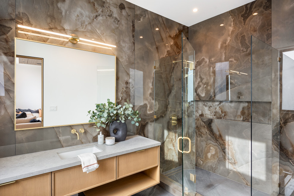 New Construction of Fire Burn lot in Malibu - Contemporary - Bathroom ...