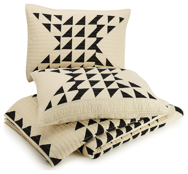 Aubert Quilt & Shams, 104X90" - Contemporary - Quilts And Quilt Sets ...