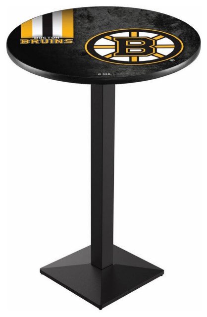 Holland L217 03 Boston Bruins 36x28" Pub Table - Black Wrinkle ...