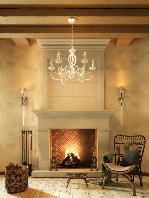 FRENCH STYLE CAST STONE FIREPLACE MANTELS - French Country - Living ...