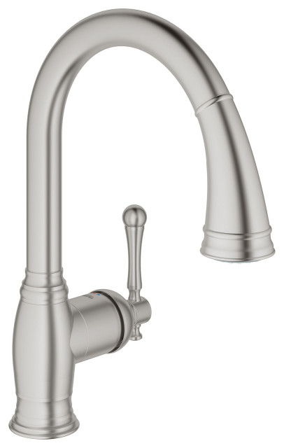 Grohe Bridgeford Single-Handle Kitchen Faucet, Supersteel Infinity ...