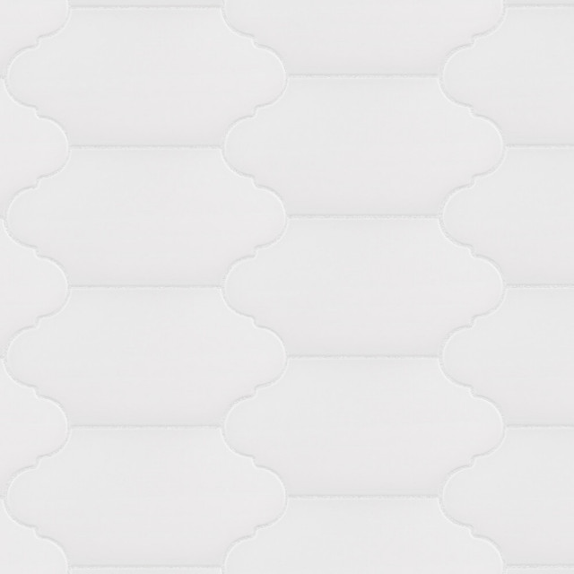 Textilis Provenzal Porcelain Floor and Wall Tile, White, Sample ...