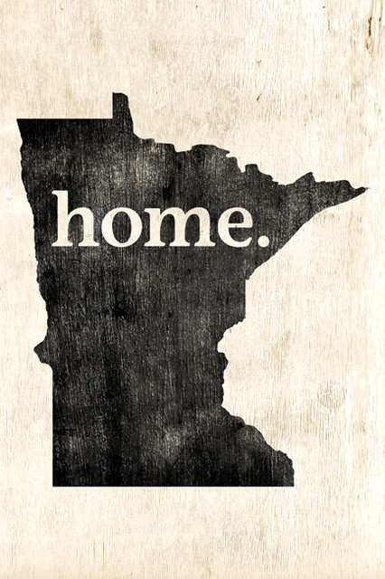 Minnesota Home Poster Print, 12"x18" - Contemporary - Prints And ...