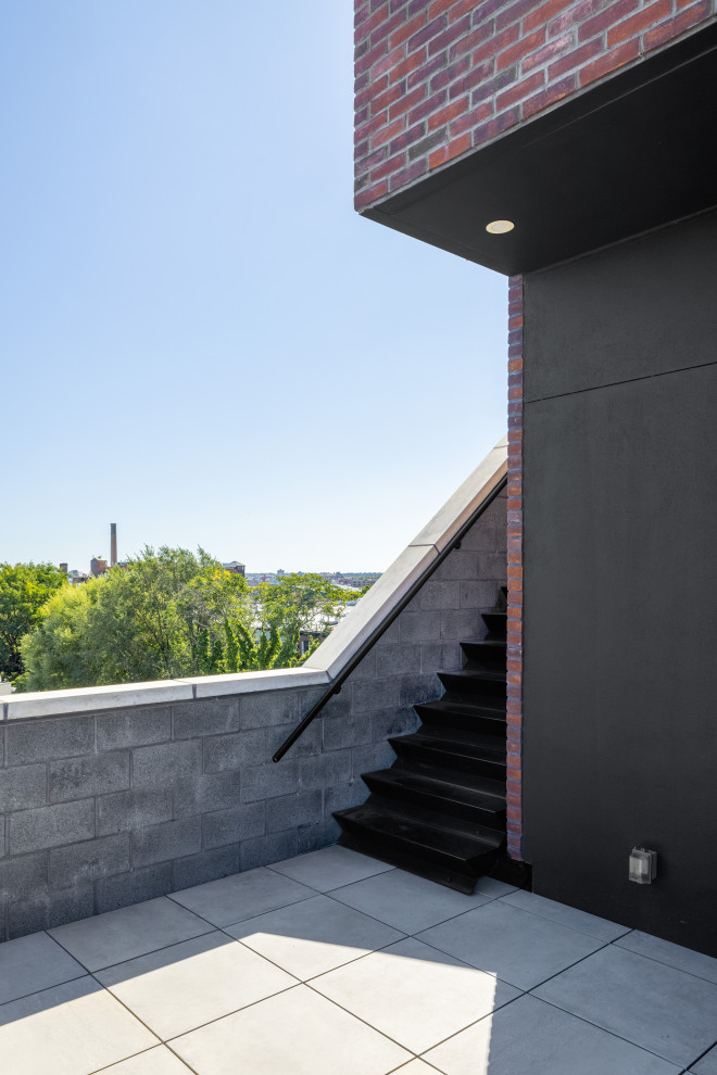 Williamsburg Townhouse - Lower Roof Deck with Stair to Upper Roof Deck ...