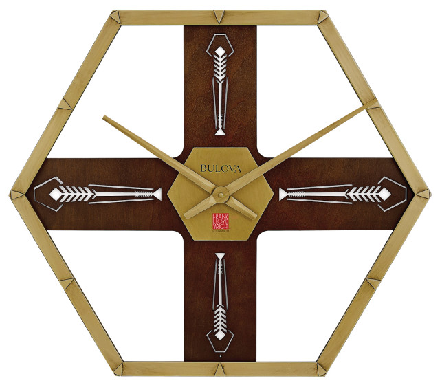 Frank Lloyd Wright Wall Clock by Bulova - Contemporary - Wall Clocks ...