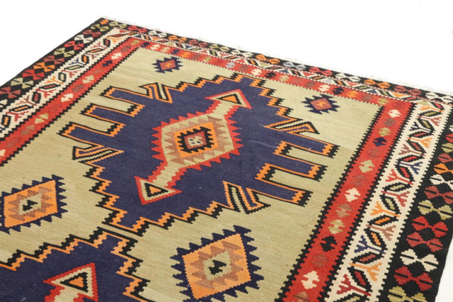 Persian Kilim Fars Azerbaijan Antique 10'2"x5'0", 10'2"x5'0 ...