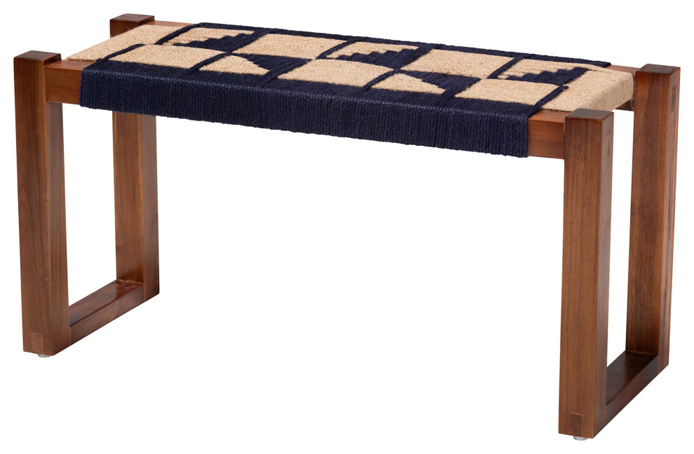 Jackie Two-Tone Accent Bench - Beach Style - Accent And Storage Benches ...