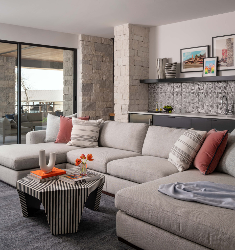 Blue Lake - Contemporary - Family Room - Austin - by Etch Design Group ...