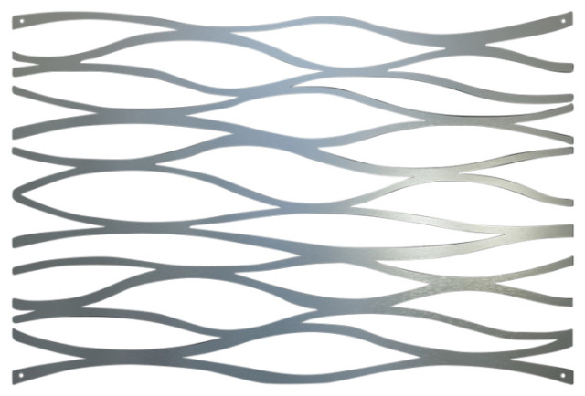 Waves Metal Wall Panel - Contemporary - Metal Wall Art - by Strata ...